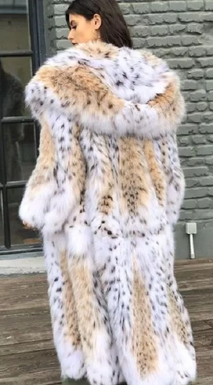 White Lynx Fur Coat - Fur Fashion
